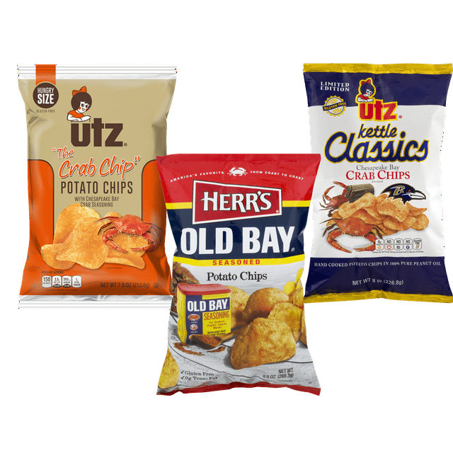 Old Bay Flavored Potato Chips, Hungry Size The Crab Chip & Kettle ...