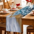 Blue Beach Table Runner - 70 Inch Long Summer Ocean Coastal Waves ...