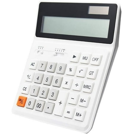 Business Office Calculator Calculator 12-Digit Solar Battery Basic ...
