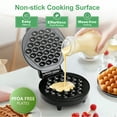 CACHOO Bubble Waffle Maker- Electric Non stick Hong Kong Egg Waffler ...