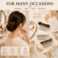 OPALESQUE 6 Pack Acetate Bow Side Combs for Women, French Style Hair ...