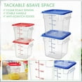 Fuliko 4 Pcs 8 Qt and 4 Qt Clear Containers with , Handles and Scales ...