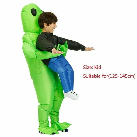 Inflatable Green Alien Pick Me Up Halloween Costume Funny Halloween ...
