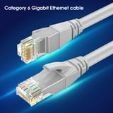 QDJZ CAT6 Ethernet Cable Flame Retardant High Speed 1000Mbps RJ45 LAN ...