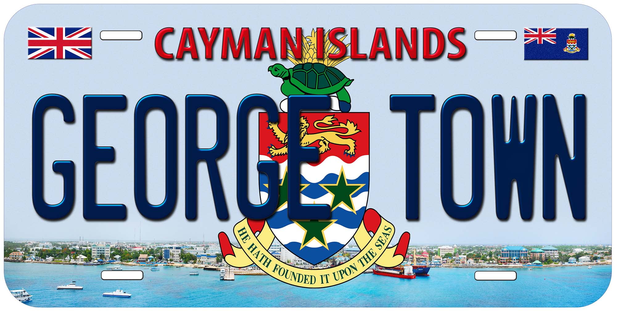 George Town TAG01 Cayman Island Novelty Car License Plate - Walmart.com