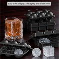 NANMELX Professional Rhombus Ice Cubes Molds Set Crystal Ice Spheres ...