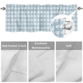 Blue Farmhouse Check Valances for Windows Farmhouse Kitchen Curtains ...