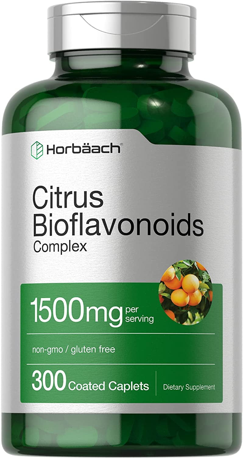 Citrus Bioflavonoids Complex | 1500mg | 300 Caplets | Vegetarian ...