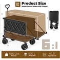 400L Heavy Duty Folding Double Decker Wagon with Table, Collapsible ...