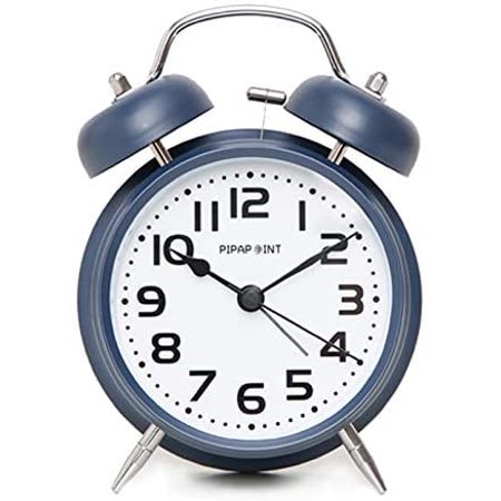 [Loud Sound for Deep Sleepers 4'' Twin Bell Alarm Clock with Backlight ...