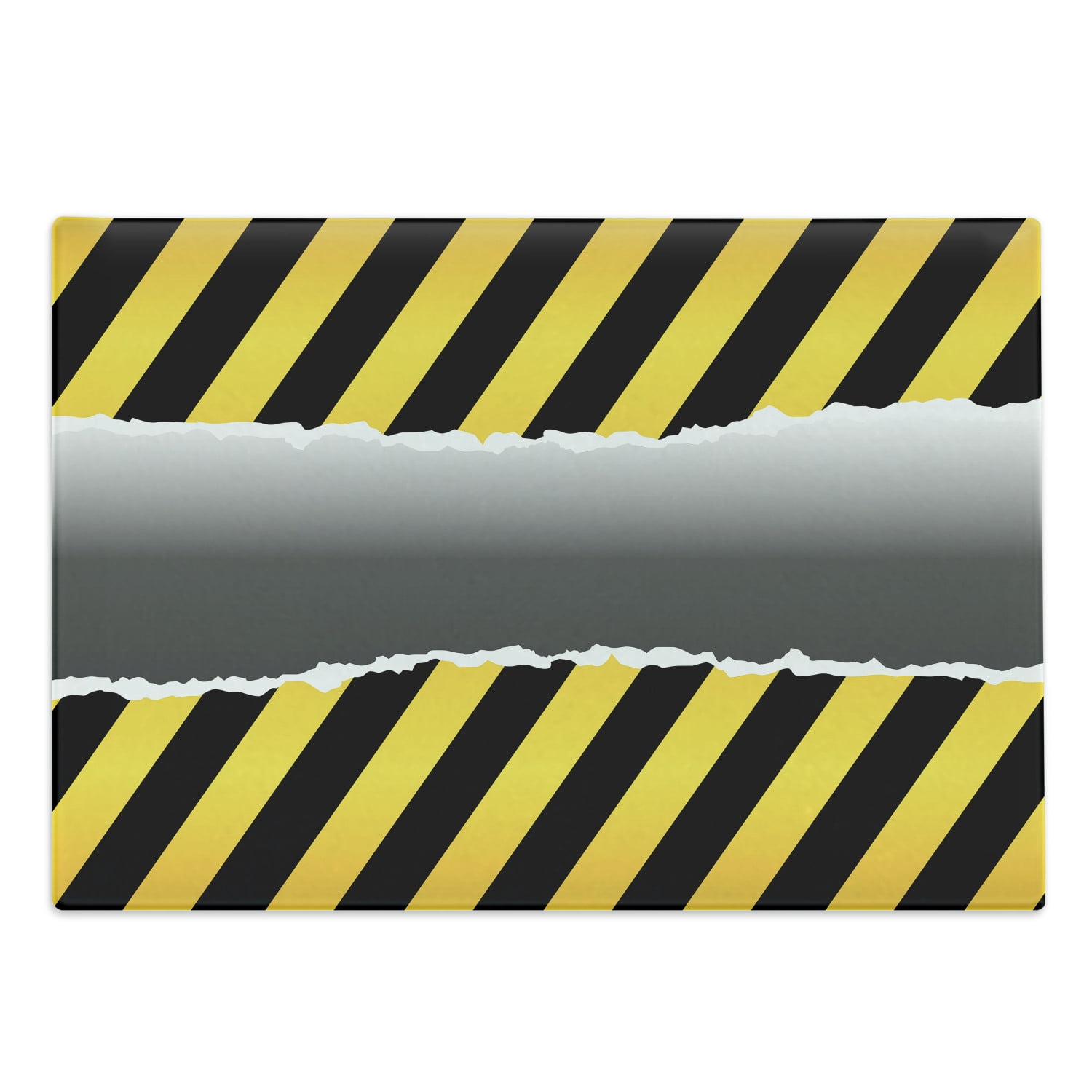 Construction Cutting Board, Ripped Sign Working Site Danger Hazard ...