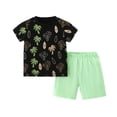 Boys Spring Outfits Size 3-4Y Cartoon Tree Design Short Sleeve Top and ...