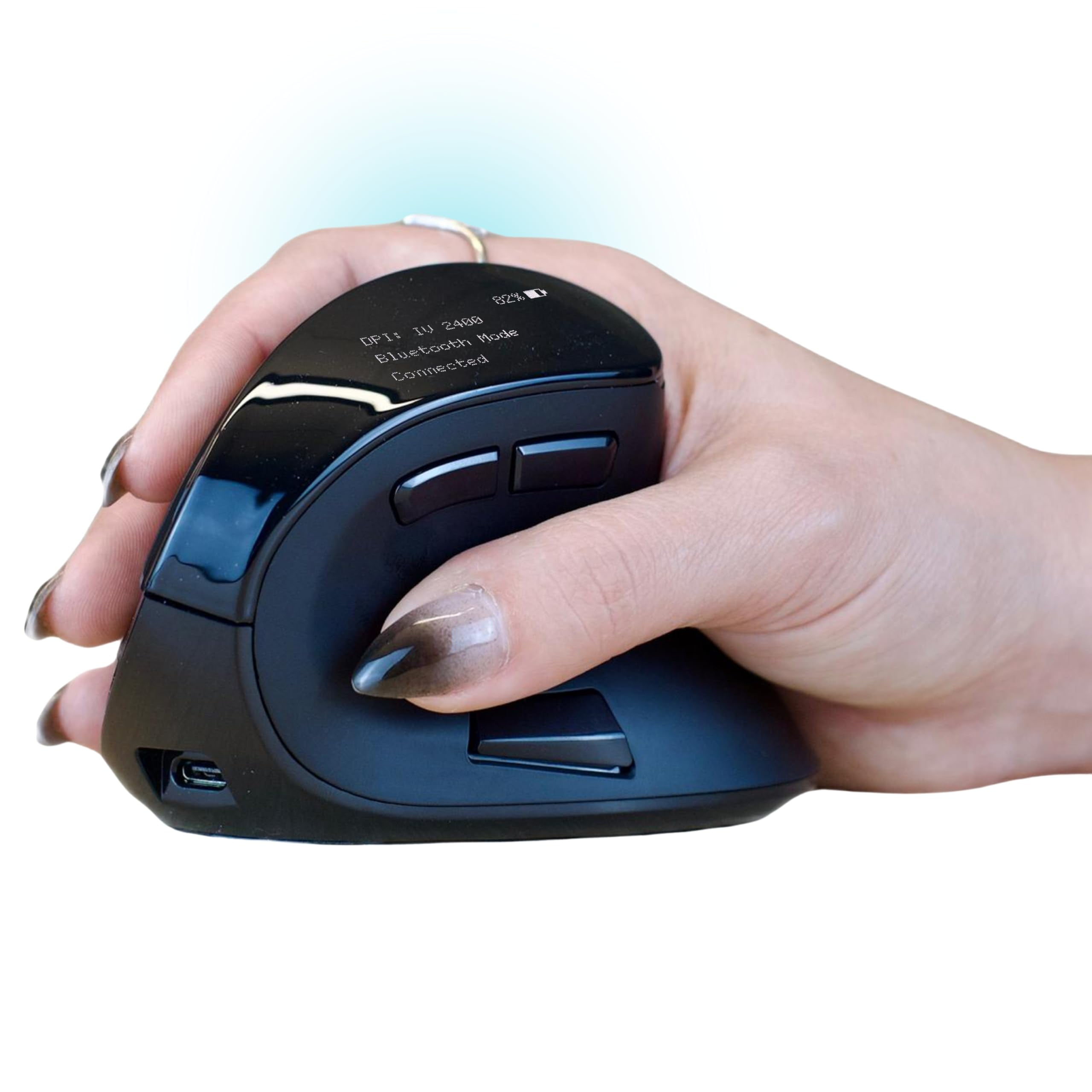 Ergodriven Om Handshake Vertical Mouse | Wireless Ergonomic Mouse | Rechargeable | Silent Click ...
