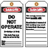 Brady Danger Tag,5-3/4 x 3 In,OSHA,Brs,PK25 66050 - Walmart.com