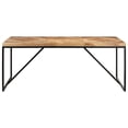 vidaXL Dining Table Kitchen Dining Room Table Solid Acacia and Mango ...