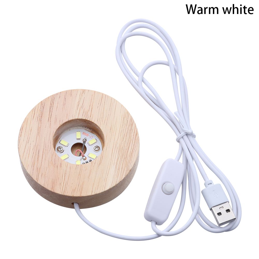 Romantic Round for Crystal Ball Home Decor Wooden Lighted Base Stand ...