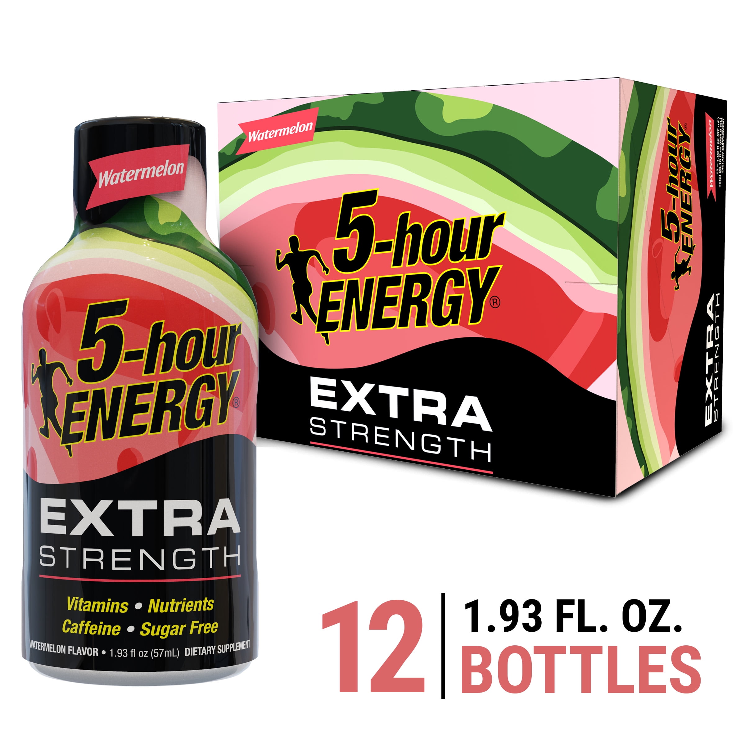 5-hour ENERGY Extra Strength, Watermelon, 12 Count - Walmart.com