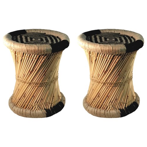 Natural Geo Moray Decorative Jute Accent Stool (Set of 2) - Walmart.com
