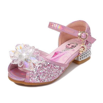 Disney filles princesse chaussures printemps nouveaux enfants talons ...