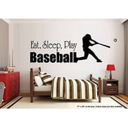 Decal ~ Baseball Laces (Custom Name) ~ WALL DECAL, HOME DECOR 30" X 40 ...