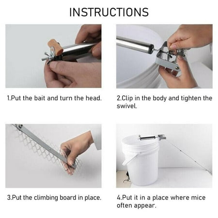 Wweixi Automatic Rolling Mousetrap Roller Catching Auto Reset Mouse ...