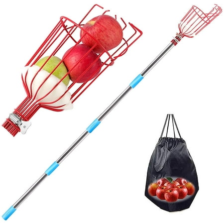 13 Feet Fruit Picker Tool with Extension Pole, Adjustable Heavy Duty ...