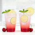 12-ounce transparent plastic cup - disposable cold drink party cup (200 ...