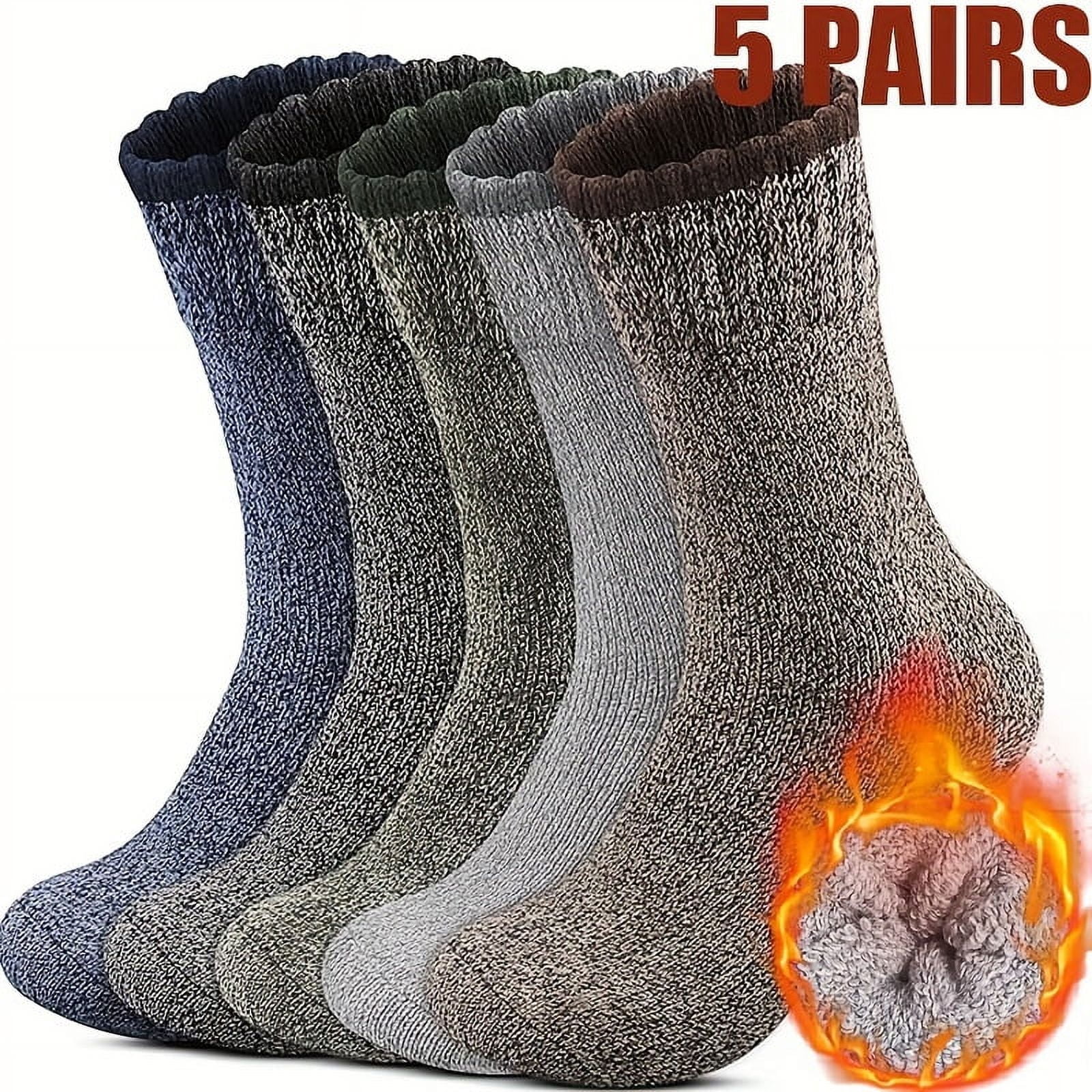 Click here for Yoptop 5pcs Men‘s Thick Fleece-Lined Winter Socks... prices