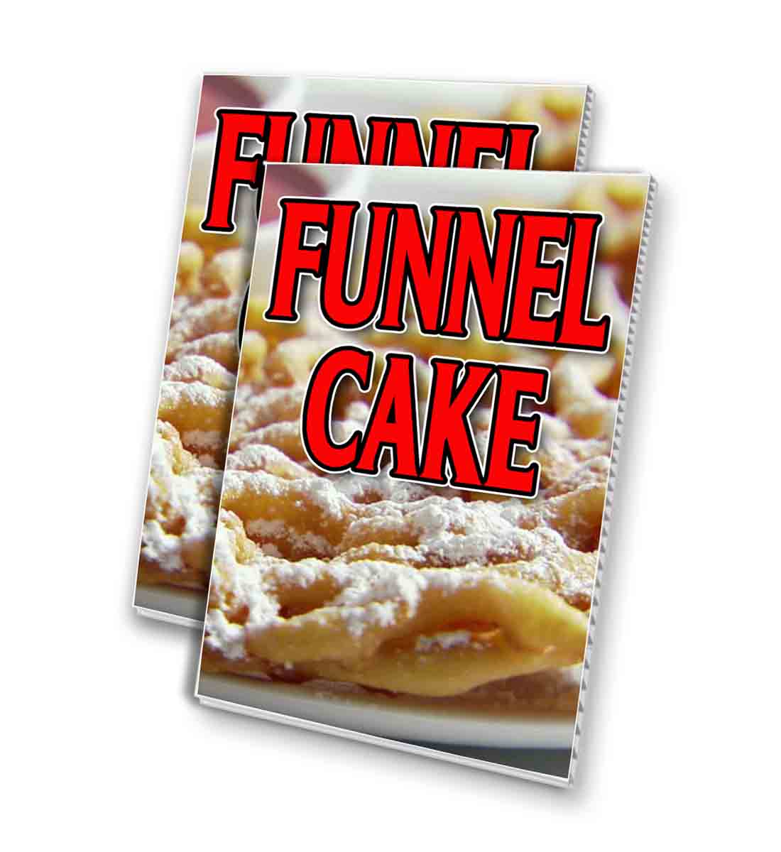Funnel Cake (24" X 36") 4mm Corrugated Plastic Panel, Graphics Applied ...