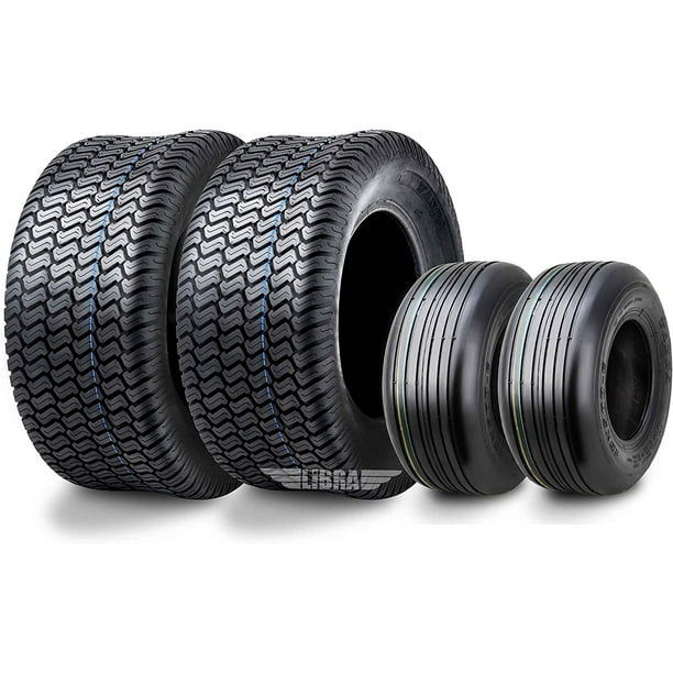 Set 4 WANDA Zero-Turn Lawn Mower Turf Tires 13x5-6 Front & 20x10-8 Rear ...