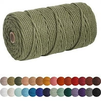 Red 100% Cotton Cord Rope for Macrame 3mm Natural and Colored Craft ...