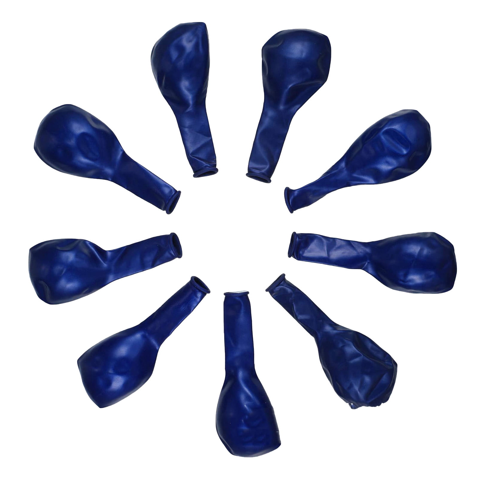 Wovilon Decorative Balloons 100Pcs10Inch Double Layer Blue Round ...