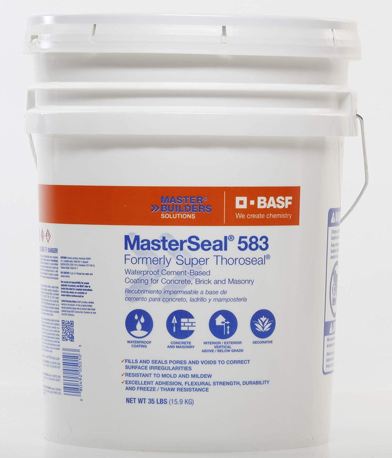 MasterSeal 583 Formerly Super Thoroseal - Walmart.com