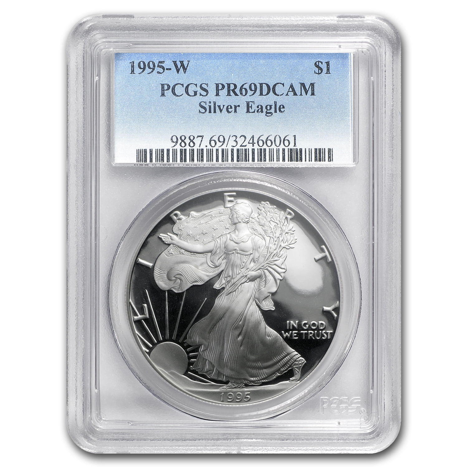1995-W Proof American Silver Eagle PR-69 PCGS - Walmart.com