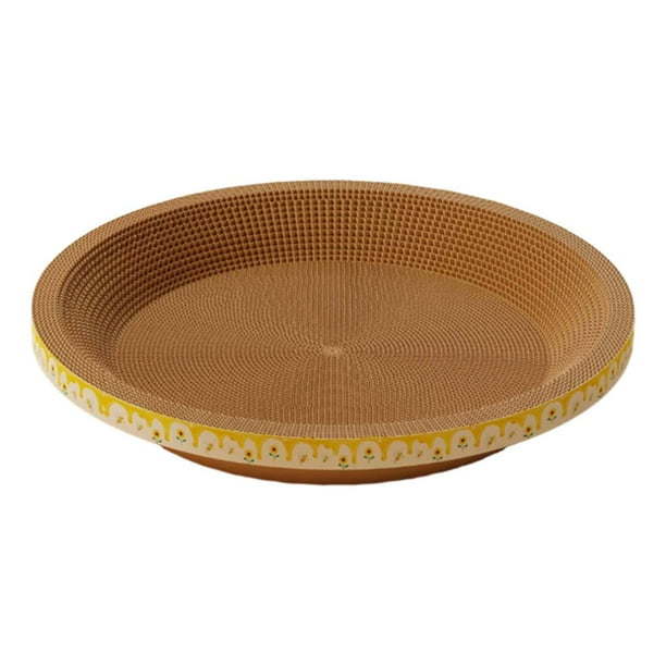 Round Cat Scratcher Pad Bed Sleeping Lounge Bed for Kitty Kitten Indoor ...