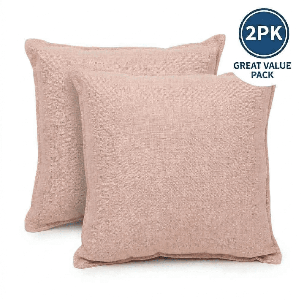 Click here for Anko Kira Cushion 2 Pack Blush 42x42cm prices