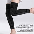 Compression Knee Sleeve with Adjtable Straps 3D Knit Breathable Knee ...