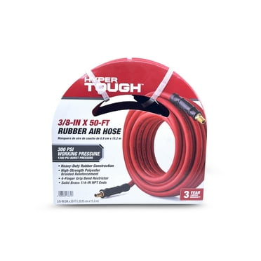 "GoodYear 50' x 3/8"" Yellow Rubber Air Hose - Class C, Weather & Oil ...