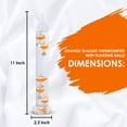 Galileo Thermometer Glass with Orange Floating Balls Weather Predictor ...
