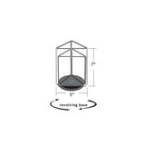 Azar 193722 5"W x 7"H Three-Sided Revolving Sign Holder - Walmart.com