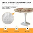 Butterfly Round Table Cover, Roses Lavender Ferns French Countryside ...
