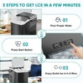 Ice Maker, Portable Countertop Icemaker Machine, Self Cleaning Quiet 2 ...