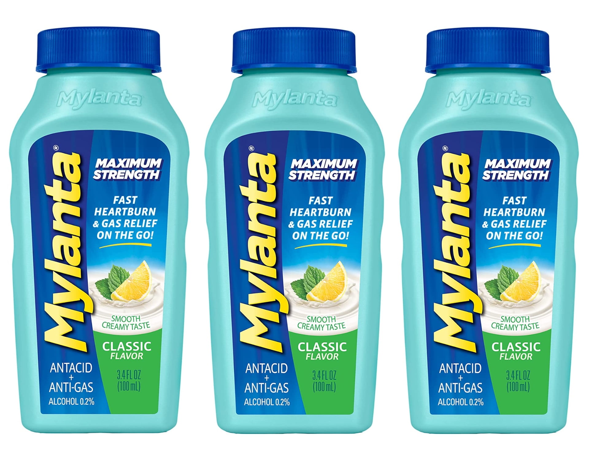 Mylanta Maximum Strength Antacid & Anti-Gas Liquid - Classic Flavor ...