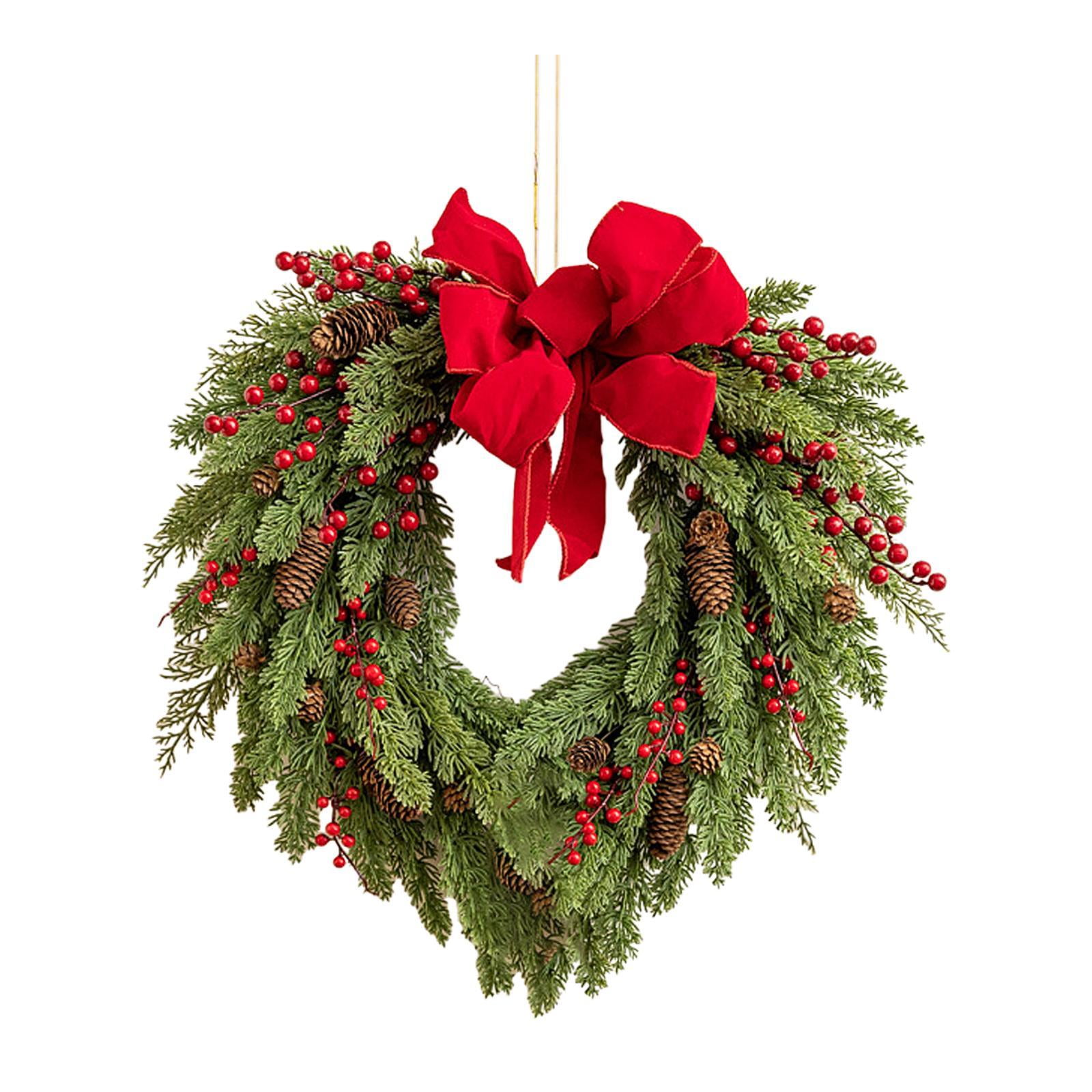 Click here for Klkcms Christmas Wreath Garland For Front Door Dec... prices