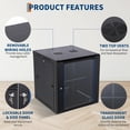 6U Professional Wall Mount Network Server Cabinet Enclosure 17.7 Inch ...