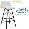 annjoe Swivel Bar Stools Metal Counter Height Stools Plastic Seat ...