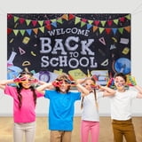 Furvclv Welcome Back To School Banner 70 x 40 Inch First Day School ...