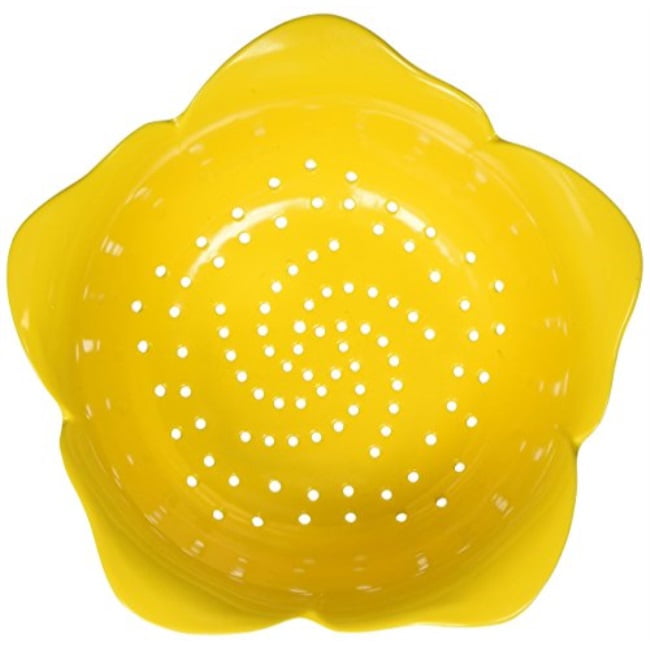 zak designs garden series 24 oz. plastic colanders, yellow - Walmart.com