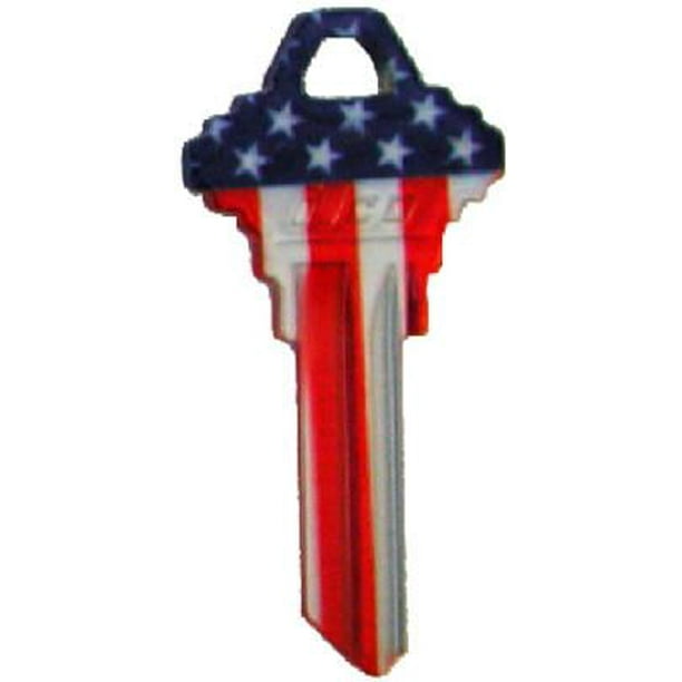 SC1-US FLAG Schlage Lockset Flag Key Blank - Quantity 10 - Walmart.com