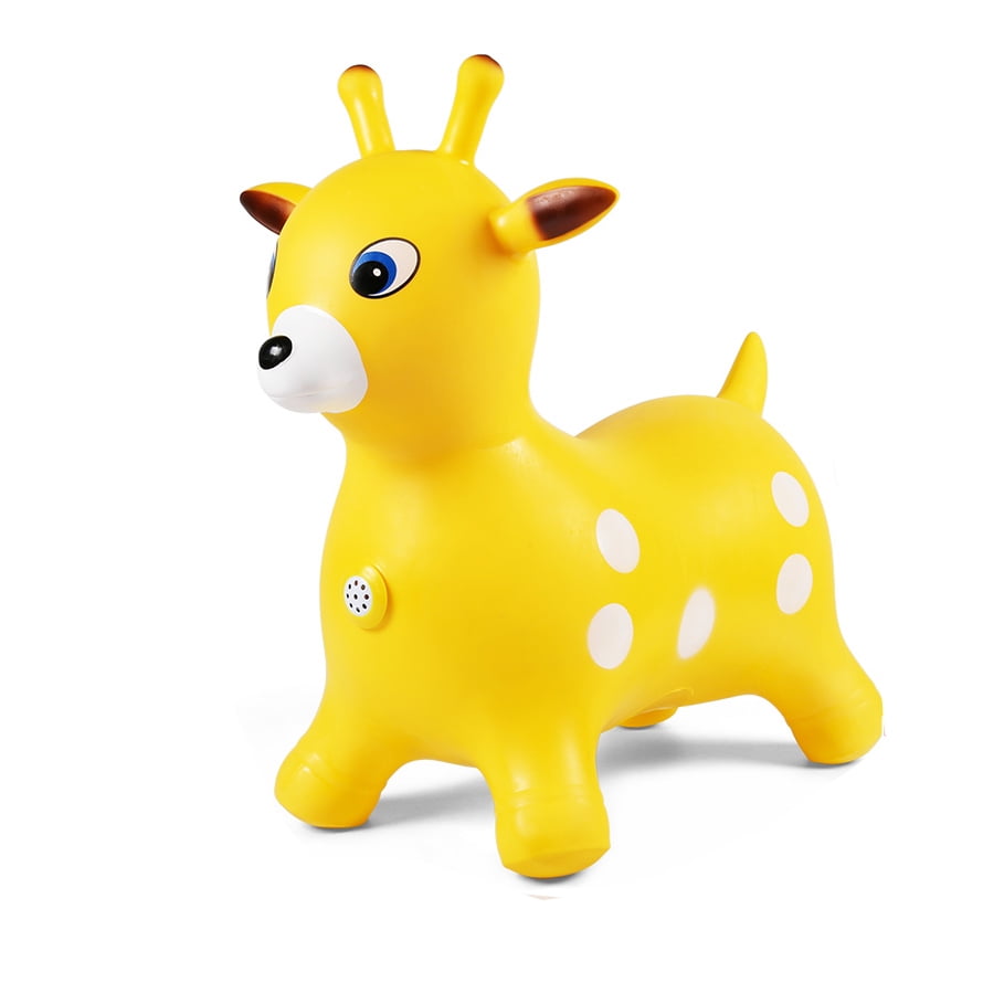 Inflatable Bouncing Deer Hopper for Kids Toddlers Boys Girls-Yellow ...